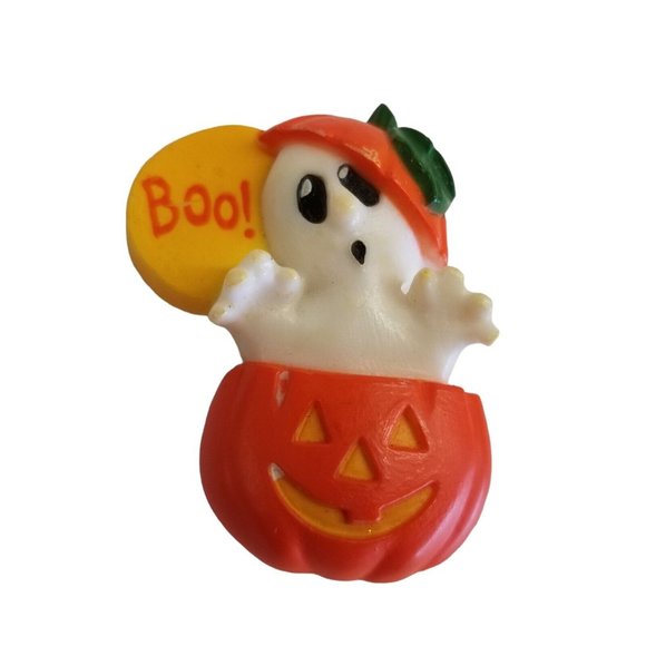Hallmark | Jewelry | Vintage Halloween Pin Hallmark Ghost Pumpkin Boo ...